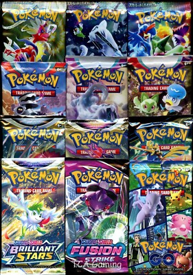 12x Pokemon Booster Pack Lot - AUTHENTIC, UNWEIGHED, & SEALED Cards! | eBay