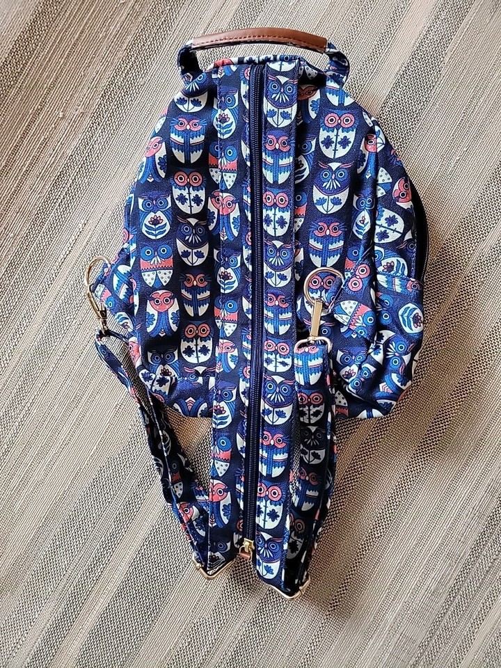 Chumbak Girls Small Owls Backpack Purse Very Cute Zippered & With Carry ...