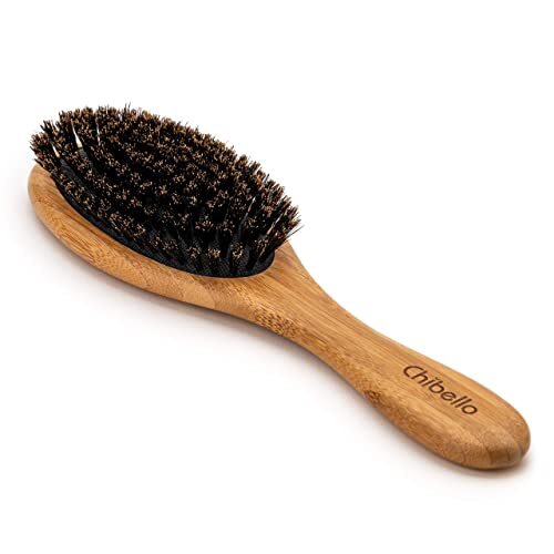 Boar Bristle Hair Brush Set Designed For Kids Women And Men. Natural ...