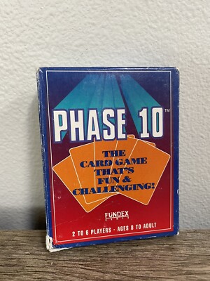 Vintage Phase 10 Card Game Fundex 1992 Complete 108 Card Set | eBay