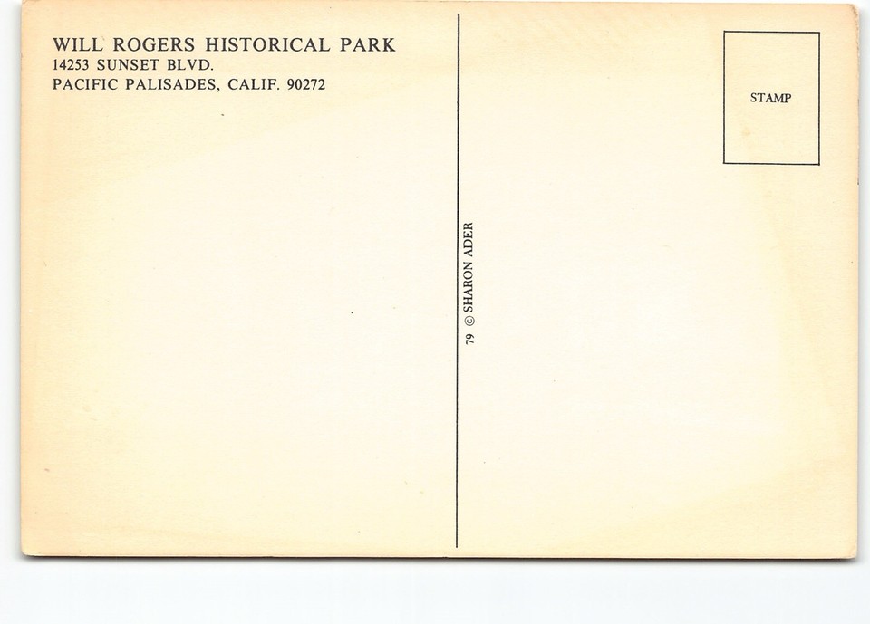 Art Will Rogers Roping Saddle & Boots Los Angeles CA Cont Postcard Vtg ...