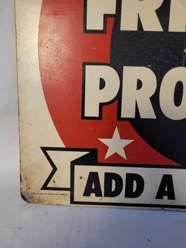 Vintage Wynn's Friction Proofing Tin Sign Add a Can Today by C & P ...