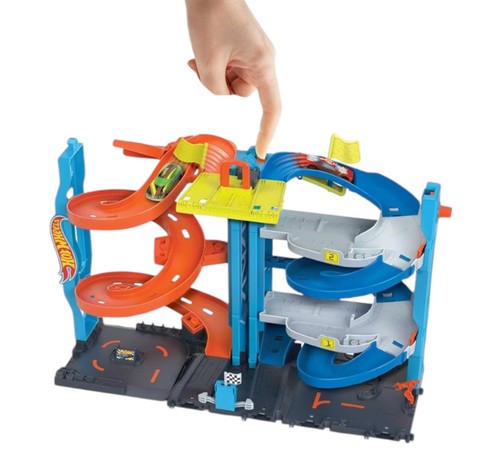 Hot Wheels City - Toy Car Track Set Transforming Race Tower, Single to ...