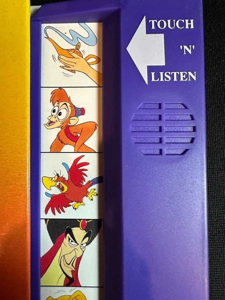 Vintage 1992 Disney Aladdin A Golden Sound Story Book Electronic Tested ...