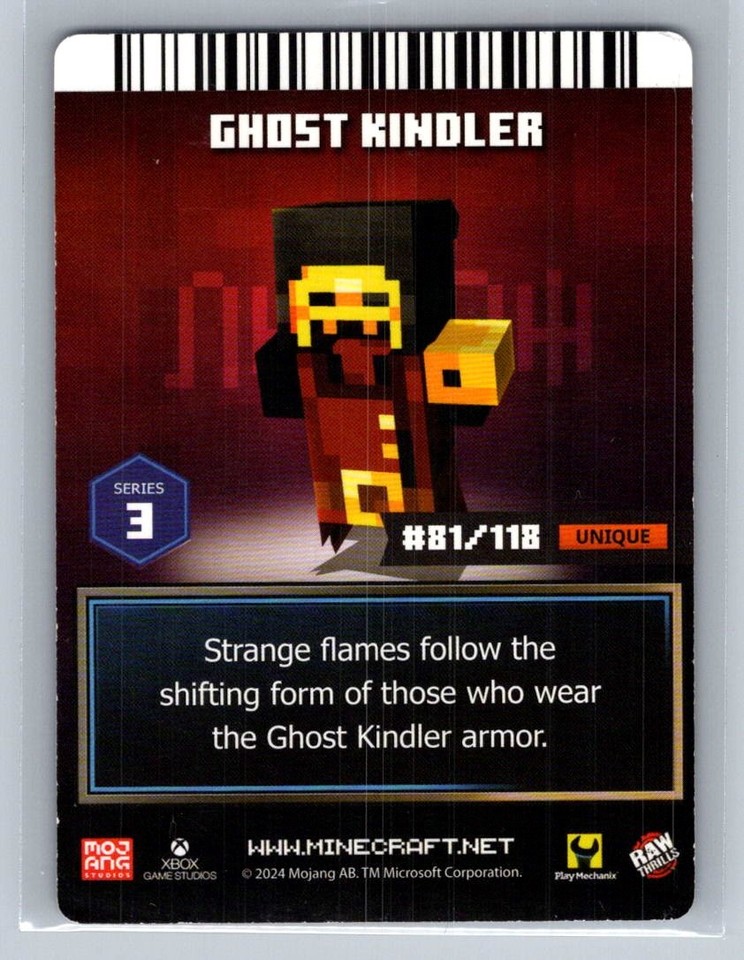 2024 Minecraft Dungeons Arcade Series 3 #81 Ghost Kindler - VG | eBay