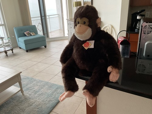 Large Hermann Germany Teddy Stuffed Chimpanzee Monkey Chimp | eBay