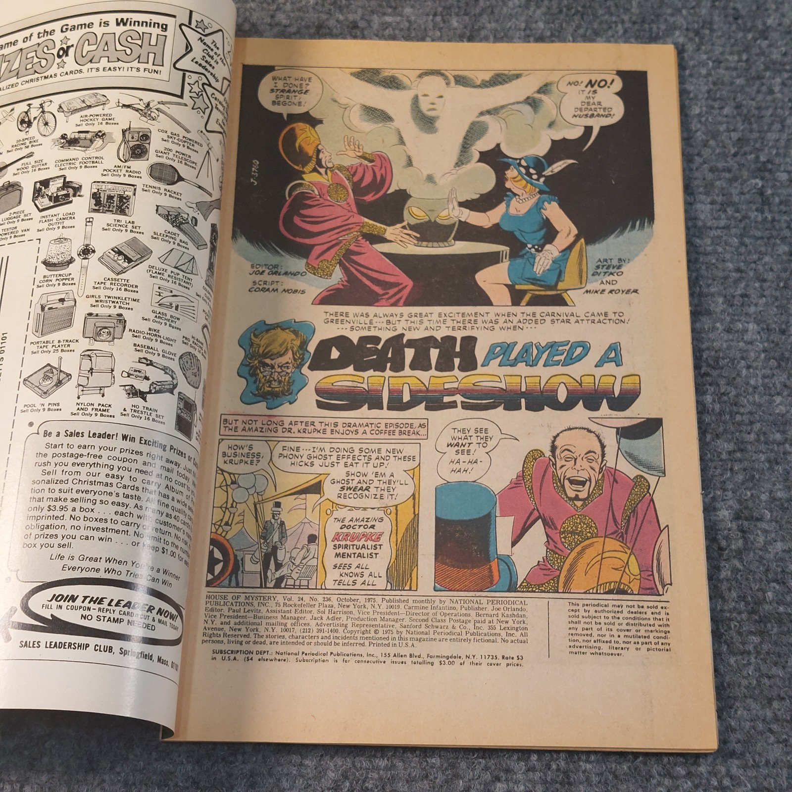 House of Mystery #236 Bernie Wrightson DC Comics 1975 Bronze Age Horror ...