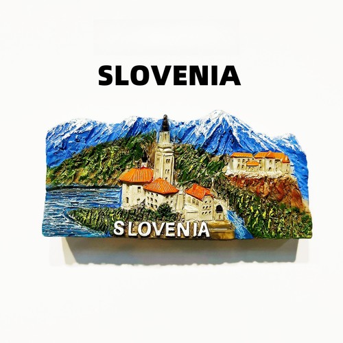 Bled Castle Slovenia Tourism Travel Souvenir 3D Resin Refrigerator ...