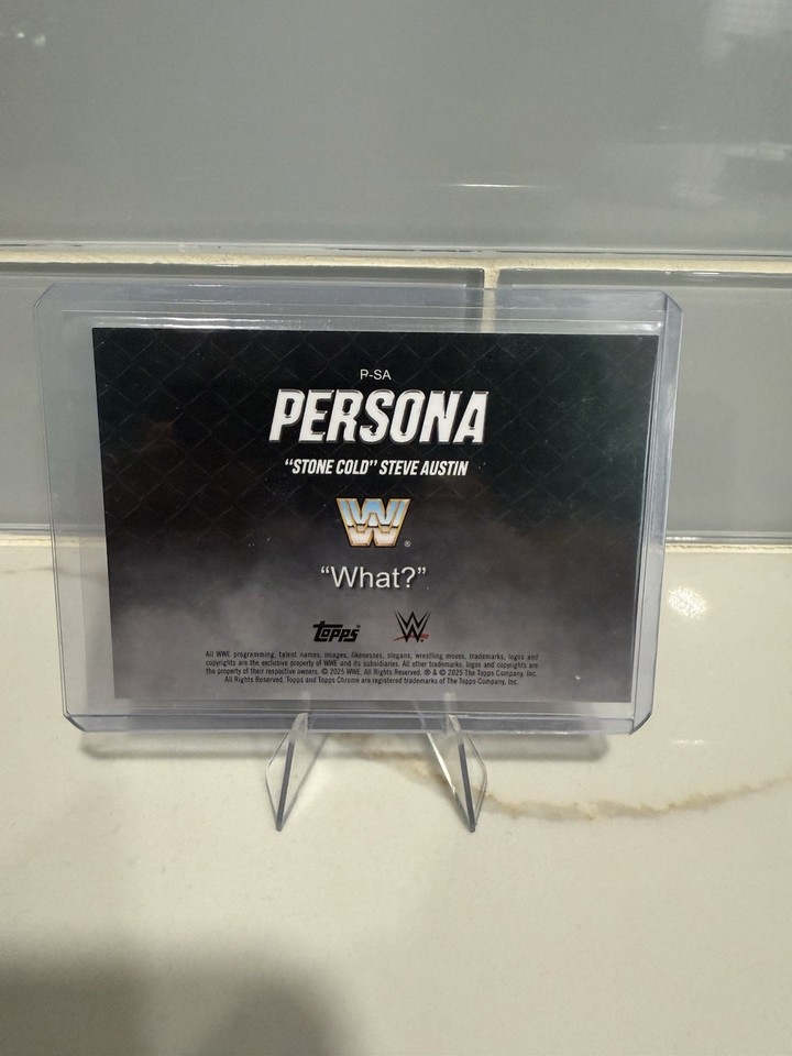2025 Topps Chrome WWE Persona Stone Cold Steve Austin #P-SA SSP Case ...