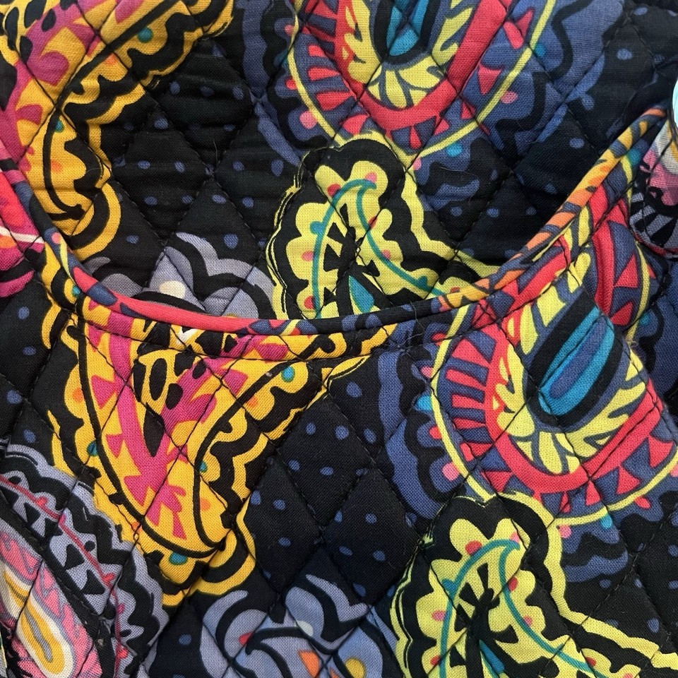 Vera Bradley Twilight Multi Color Hot Pink Lining Shoulder Bag | eBay