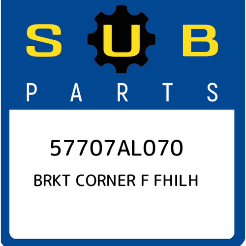 57707AL070 Subaru Brkt corner f fhilh 57707AL070, New Genuine OEM Part ...