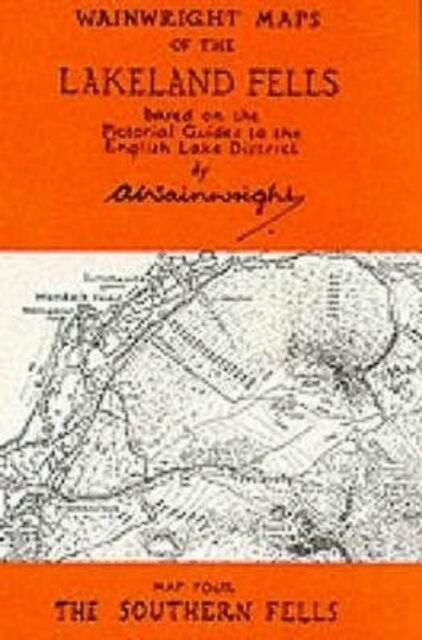 Wainwright Maps of The Lakeland Fells Southern Fells Map 4 ...