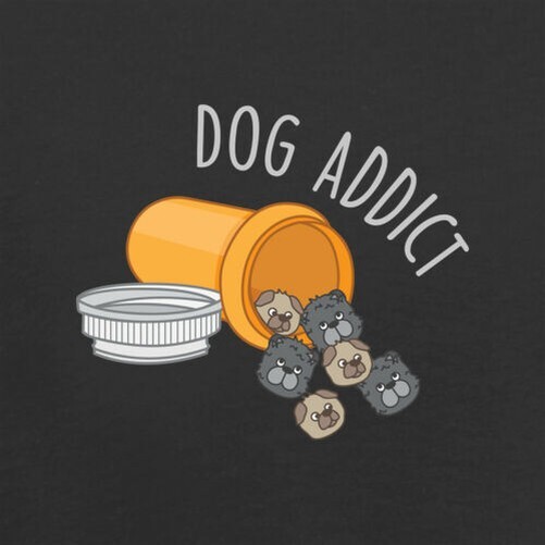 Dog Addict - Hoodie / Hoody - Lover - Puppy - Dogs - Pet Owner - Canine ...