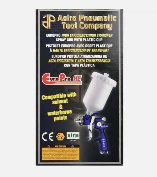 Astro Pneumatic Tool EUROHE103 - 1.3 Mm EuroPro High Transfer Spray Gun ...