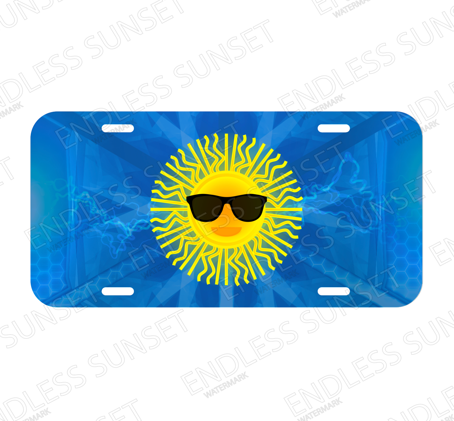 Sun Smile Solar Power Sun El Sol Tropical Summer License Plate Front ...