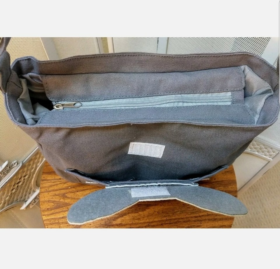 Cute CORGI Crossbody Bag CORGI Purse Gray Canvas Messenger Bag Corgi ...