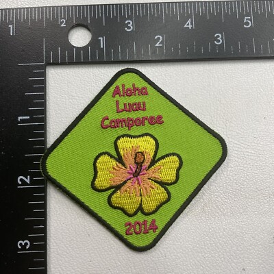 2014 Hawaii ALOHA LUAU CAMPOREE Scout Patch Hibiscus Flower 11WM | eBay