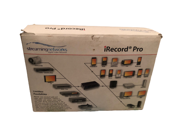 NEW iRecord Pro PMR-200 Streaming Networks Personal Media Recorder NIB ...