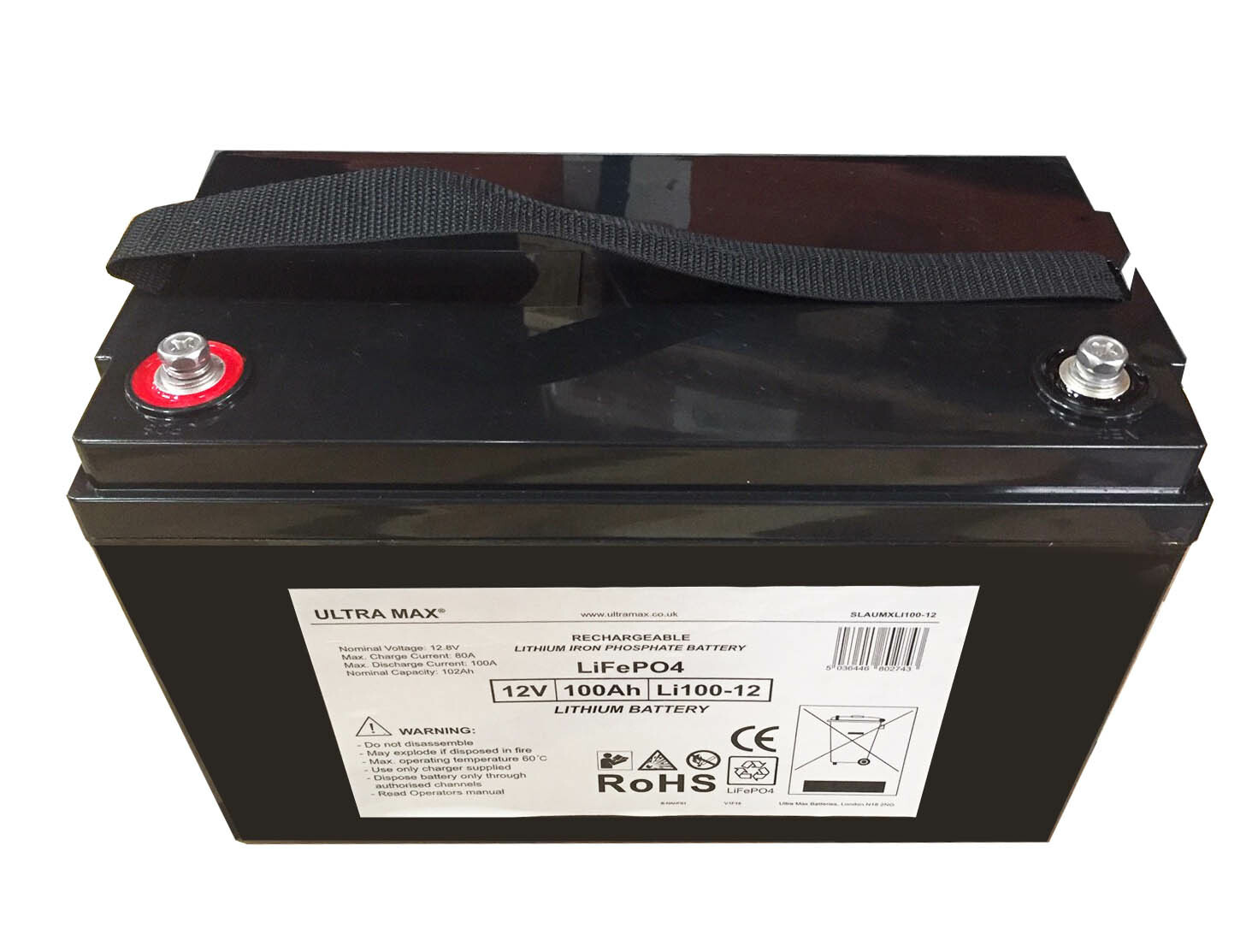 Yuasa Enersys NP100-12 12V 100Ah REPLACEMENT ULTRAMAX LITHIUM LiFePO4 ...