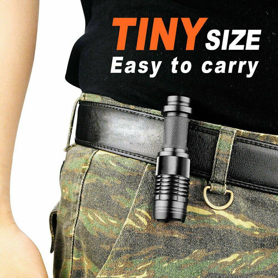 2Pack Tactical LED Flashlight Military Grade Torch Small Ultra Bright ...