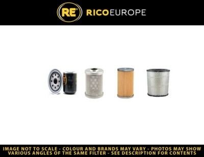 Filter Service Kit Fits KOBELCO SK045 Air Oil Fuel w/Yanmar 4TNE88 Eng ...