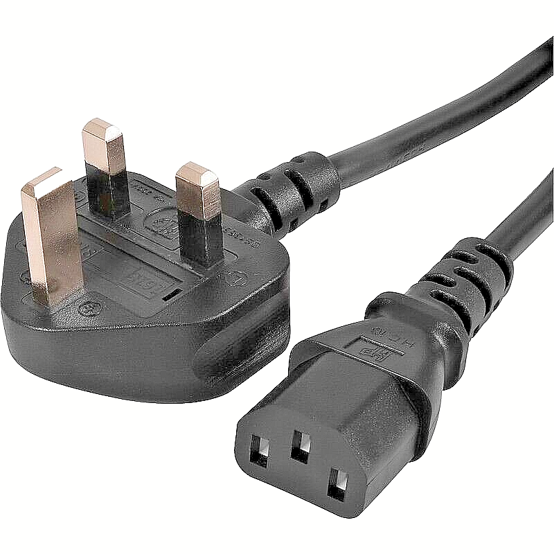 10x UK Kettle Lead 1.8M Power Lead,3 pin power cable, TV, pc, monitor ...