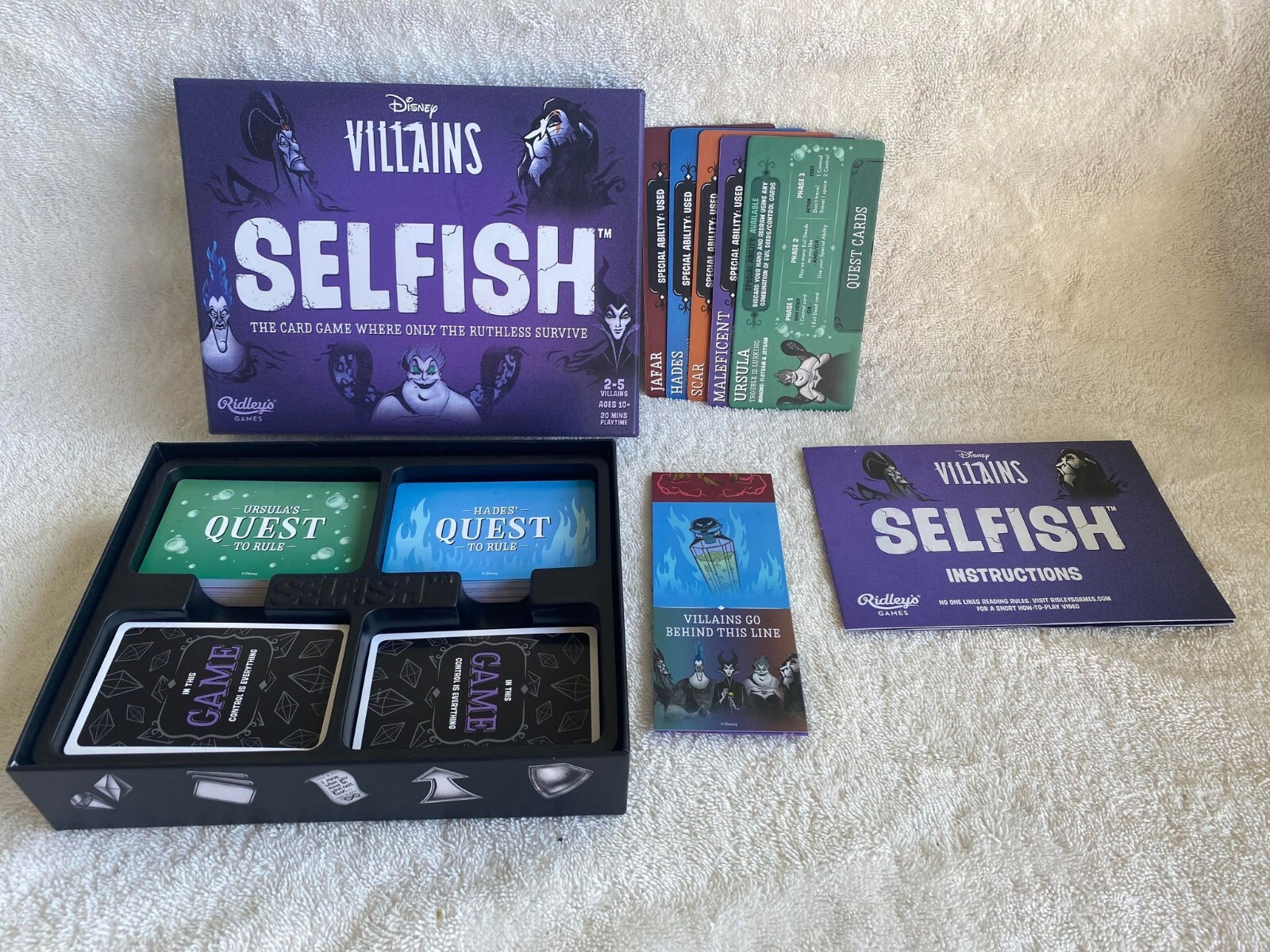 Ridley's Games Disney Villains Selfish Card Game | eBay