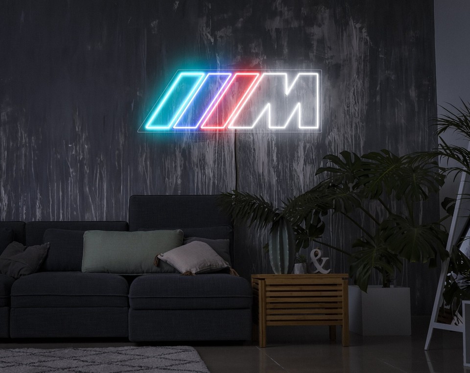 BMW M Logo Neon Sign - Bmw Logo Neon Light - Car Logo Neon LED Sign ...