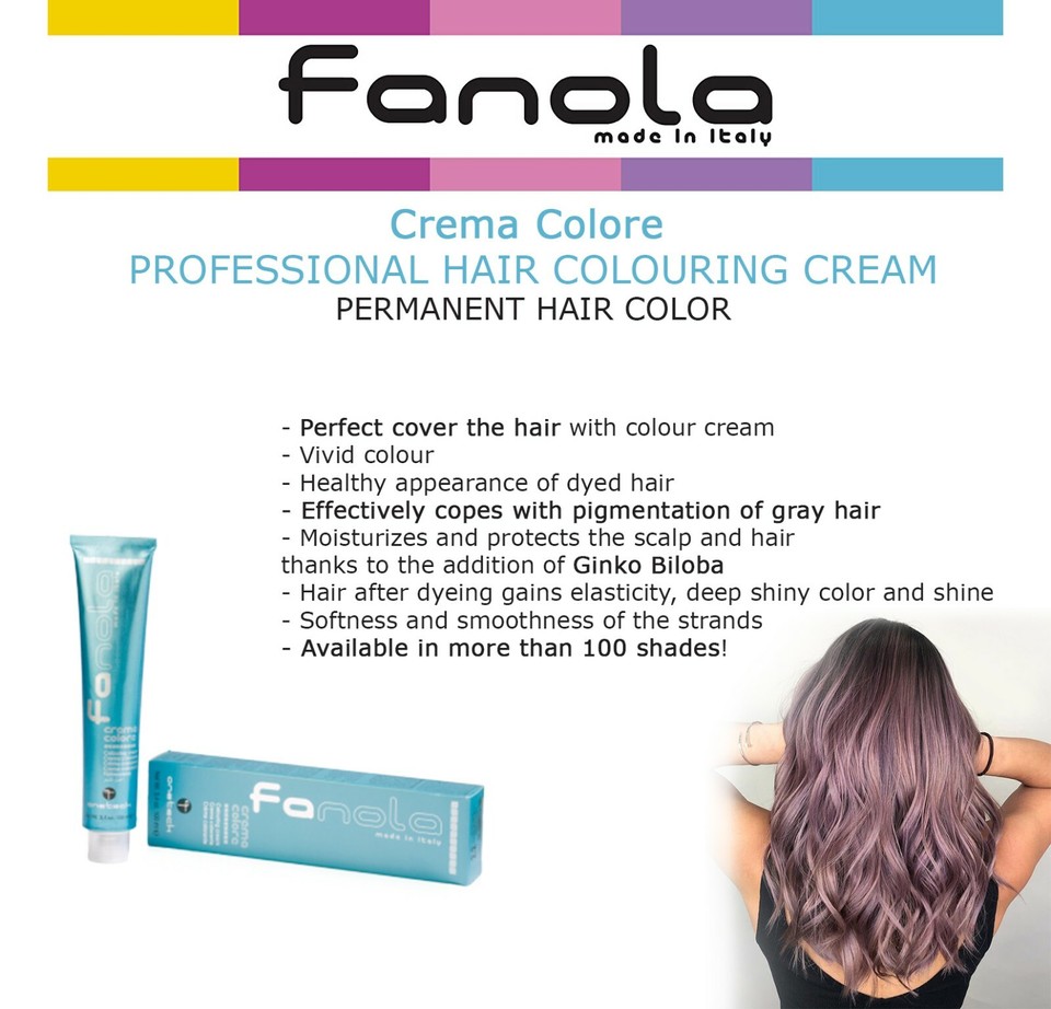 FANOLA Crema Colore Permanent Colour Hair Cream Hair Dye Colouring ...