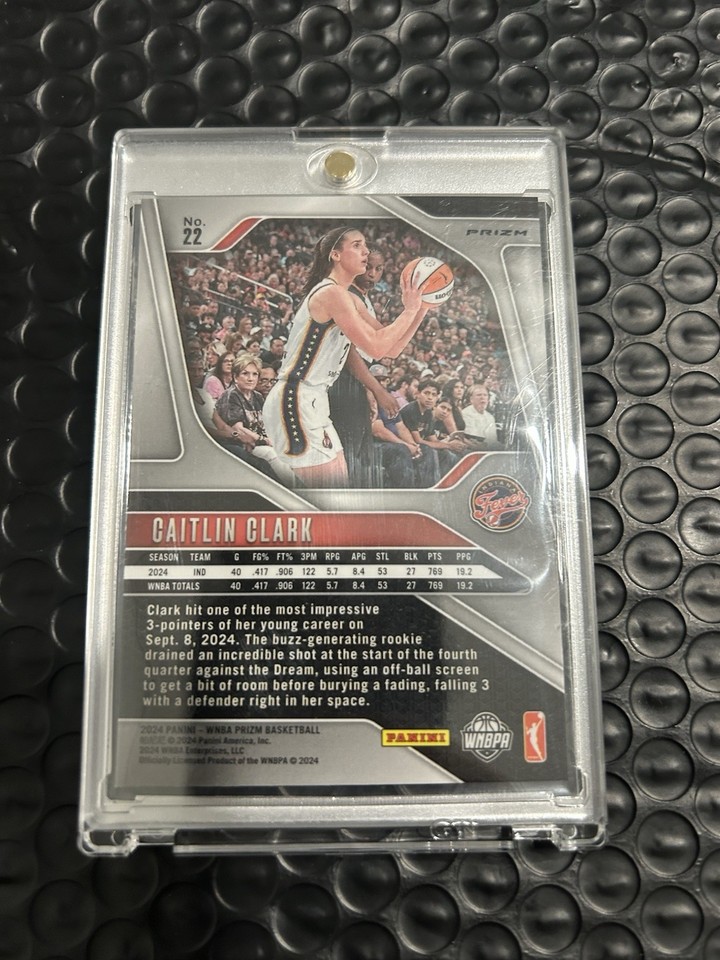 CAITLIN CLARK 2024 PANINI WNBA PRIZM SILVER PRIZM CRACKED ICE RC #22 FEVER SPRC | eBay