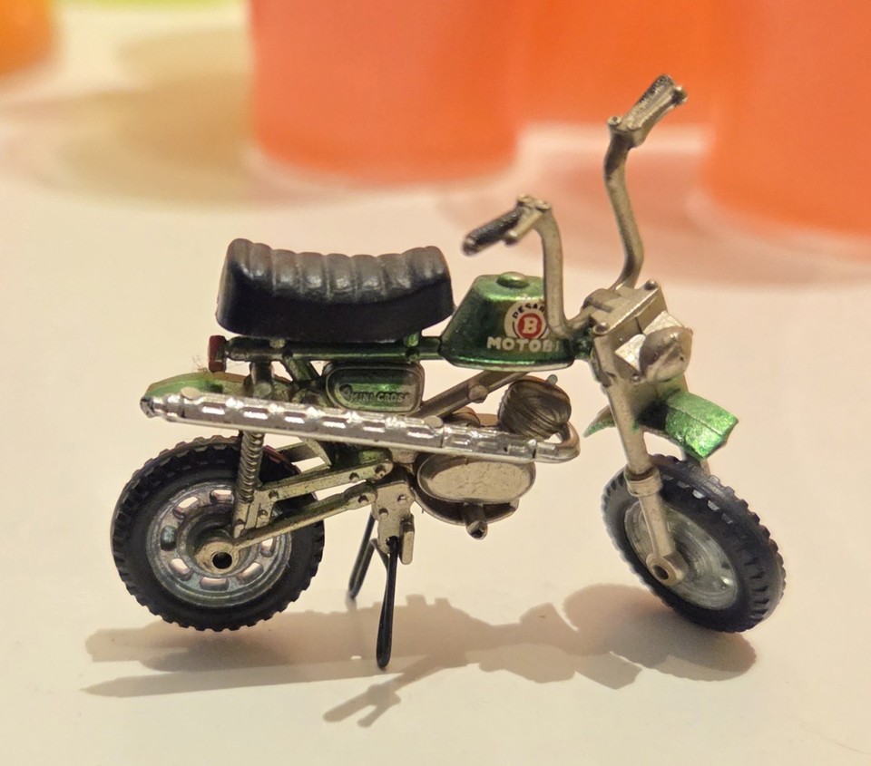 Rare Vintage Italian Mini Bike Motobi mini cross 49 #b9d67f Toy 1970's ...