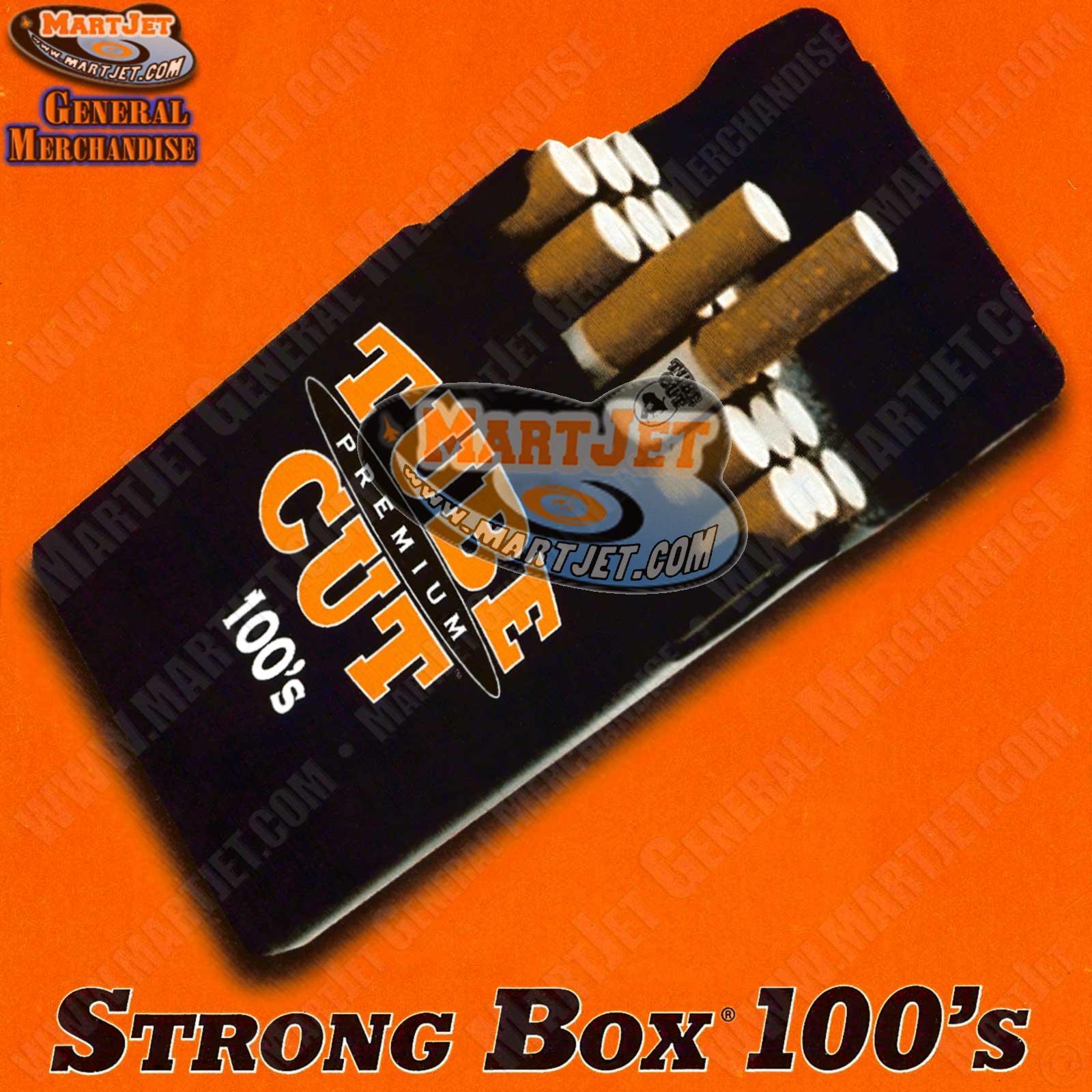NEW 100mm Black Strong-Box Flip Cigarette Case Long 100s Hard ...