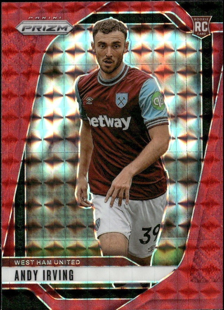 2024-25 Panini Prizm Premier League - Andy Irving #155 Red Mosaic Prizm ...