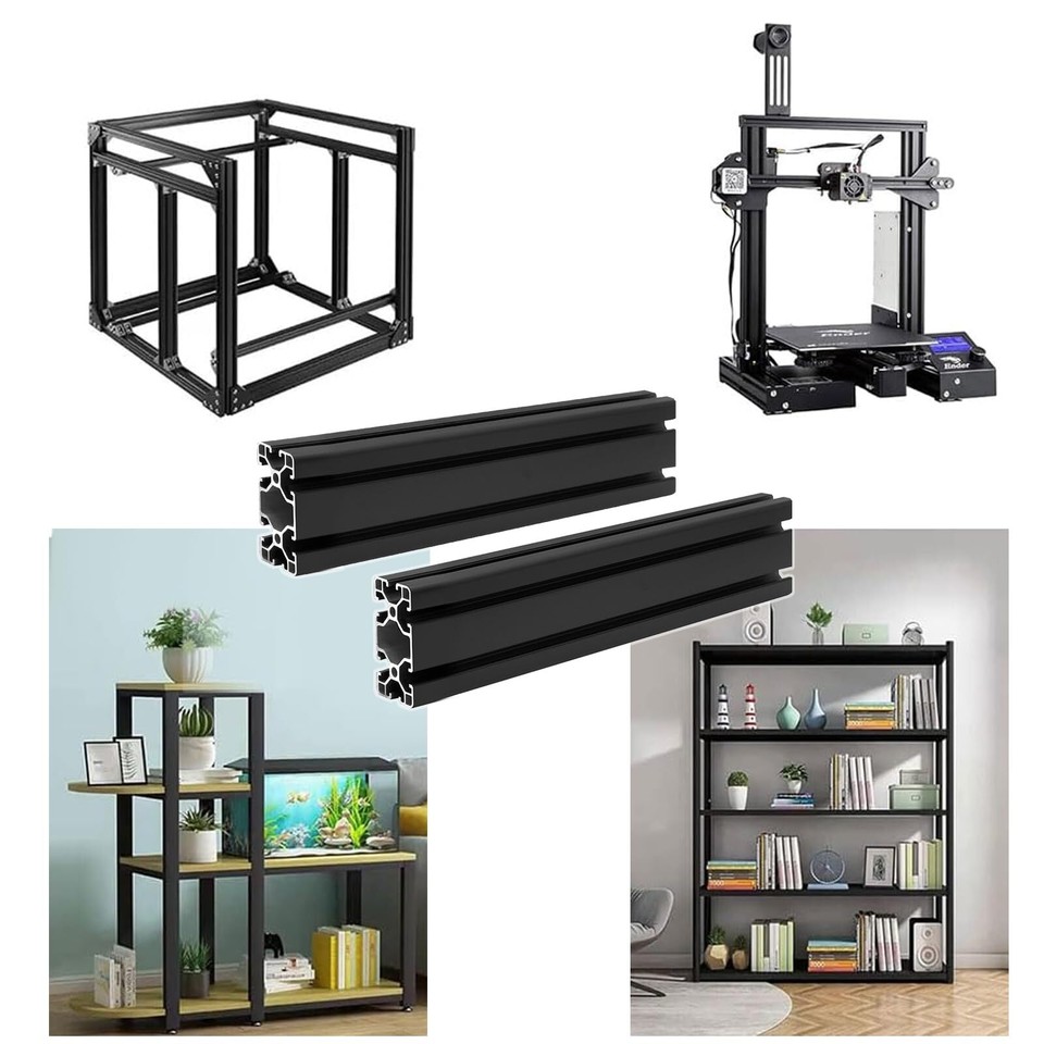 2 Pcs 80 20 Aluminum Extrusion 4080 T Slot Anodized for CNC 3D Printer ...