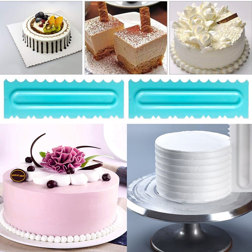Plain Smooth Fondant Pastry Tools Cake Scraper Cream Spatulas Baking ...