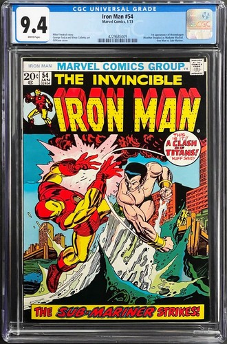 Iron Man 54 CGC 9.4 NM 1st Appearance Moondragon 1973 Marvel Comics ...