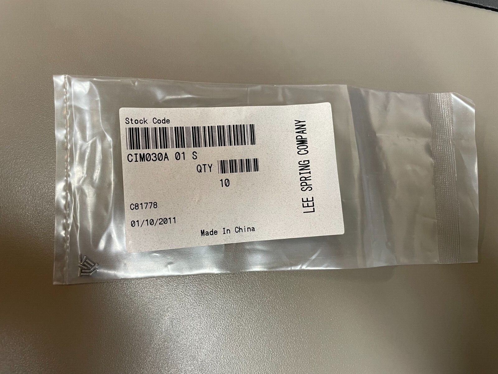 Lee Spring Company CIM030A01S Micro/Mini SPRINGS: Packs of 10, 50, and ...