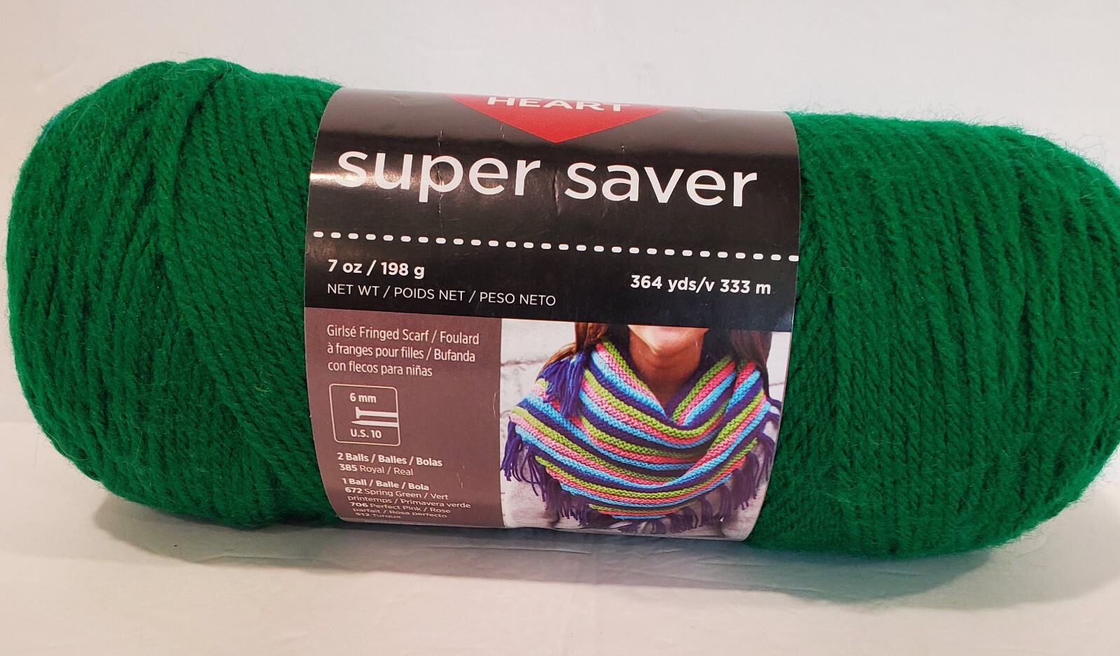 1 Skein Paddy Green Red Heart Super Saver 4 Ply Yarn 100 Acrylic 364 ...