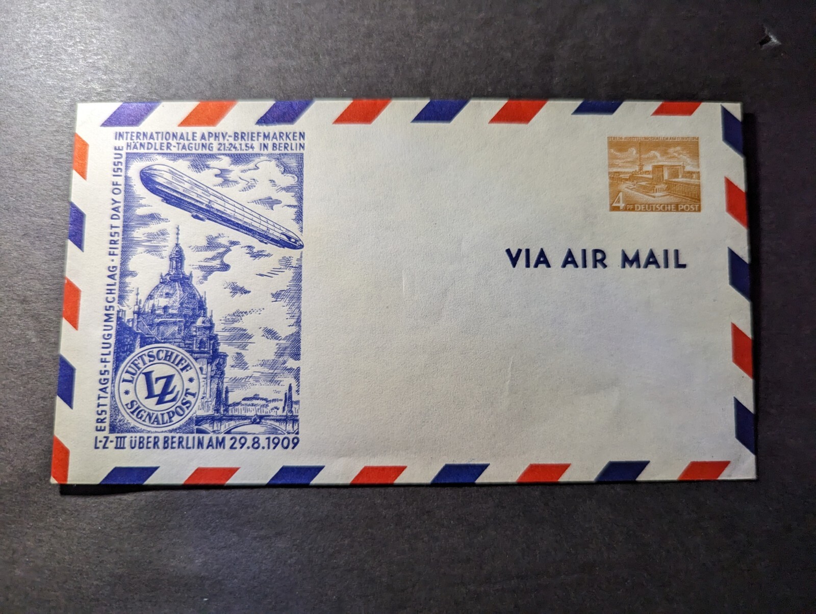 Mint Germany Airmail First Day Postal Stationery Envelope | eBay