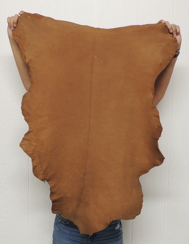 SADDLE BUCKSKIN Leather Hide for Native Crafts Taxidermy SCA LARP Skin ...
