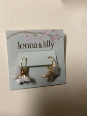 Lonna & Lilly Women's Gold-Tone and White Flower Stud Earrings, 0.5 | eBay