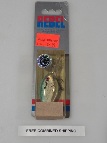 Vintage Rebel Double Deep Wee R 2" Crankbait G Finish DD93G03 | eBay