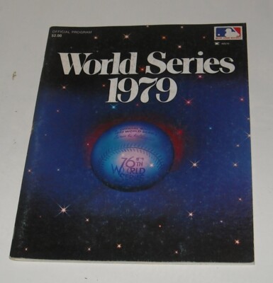 1979 MLB BASEBALL WORLD SERIES OFFICIAL SOUVENIR PROGRAM w CLEAN ...