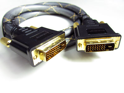 KnuKonceptz Silver Plated Copper Monster DVI-D Dual Link 24 + 1 5M 16 ...