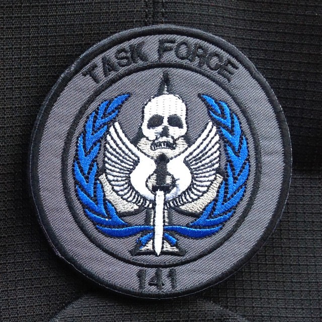 CALL OF DUTY TASK FORCE 141 MORALE HOOK PATCH SWAT DARKBLUE EMBROIDERED ...