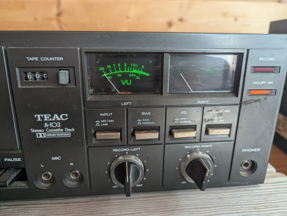 TEAC A-103 Vintage Stereo Cassette Deck, Dolby B, 240V 50Hz 12W | eBay UK