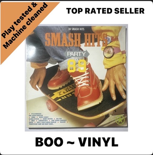 Smash Hits Party 89 Double Vinyl Album Compilation Chart Hits 1989 Pop ...