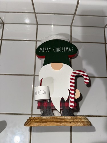 Rae Dunn Paper Towel Stand Holder MERRY CHRISTMAS Gnome Candy Cane Mug ...