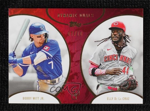 2025 Topps Dynamic Duals Online Exclusive Red /10 Bobby Witt Jr Elly De ...