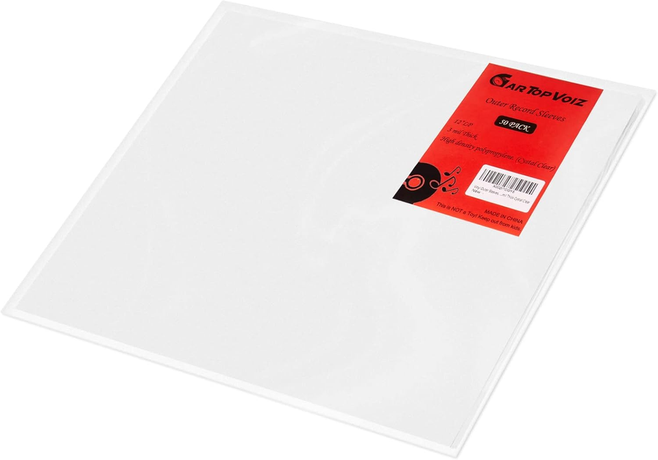 Vinyl Outer Sleeves 50-Pack 12" LP Plastic Album Covers 3 Mil Clear | eBay